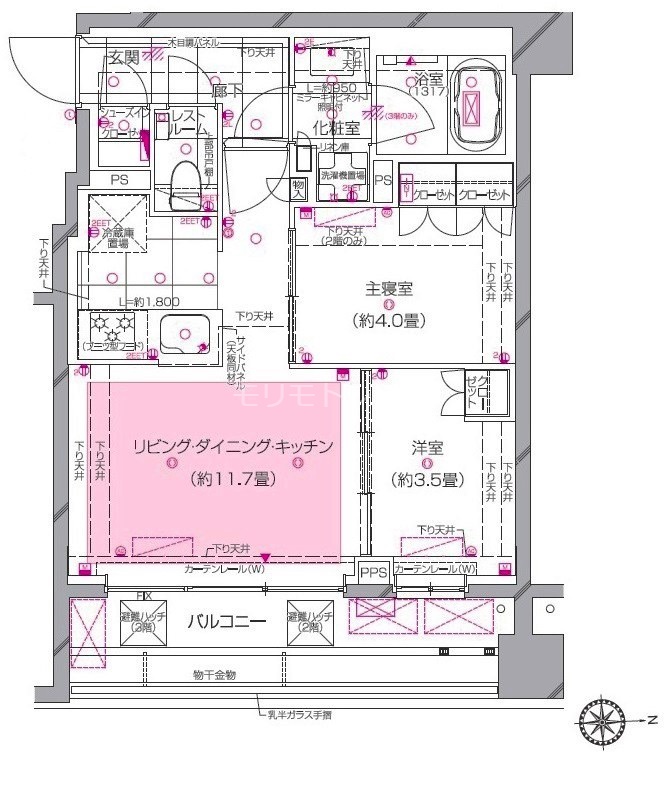ディアナコート自由が丘テラス | 2階 | 45.02㎡ | 2LDK | 280,000円 | 【公式】モリモトレント｜デザイナーズ賃貸サイト